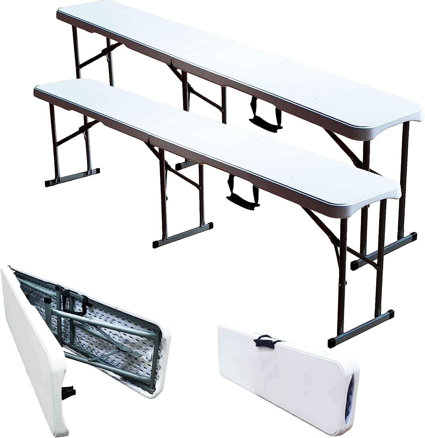 MQ Houseware 2-Pack 6ft Folding Bench Indoor & Outdoor Review – Garden ...