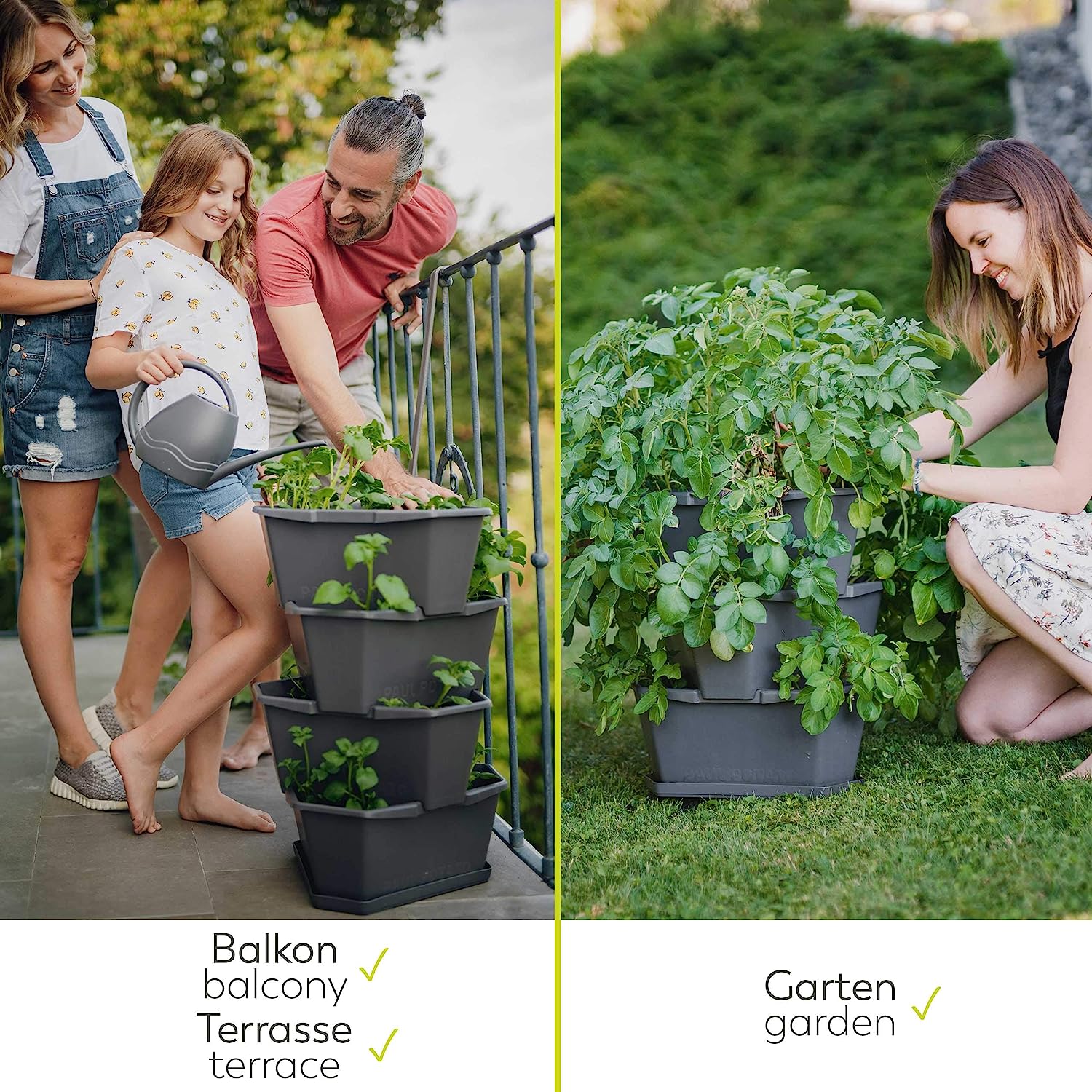 Paul Potato Starter Potato Tower Stackable Raised Bed Planter Flower ...