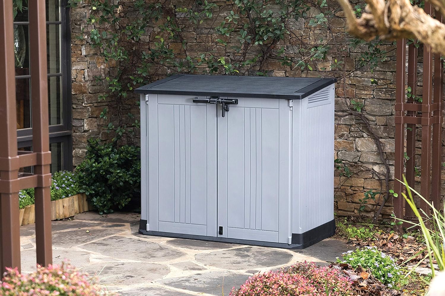 Keter Outdoor Garden Storage Shed And Eden Bench Review – Garden ...